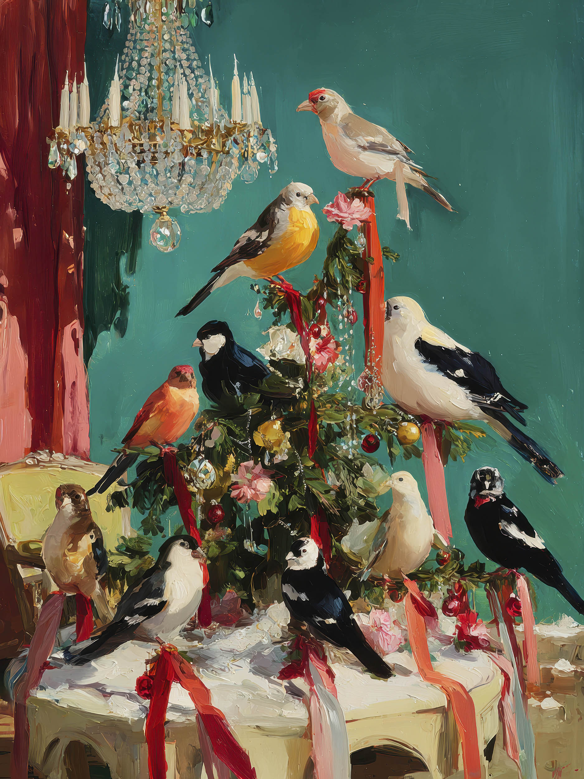 Perched & Perfectly Merry – Porter Art Guild